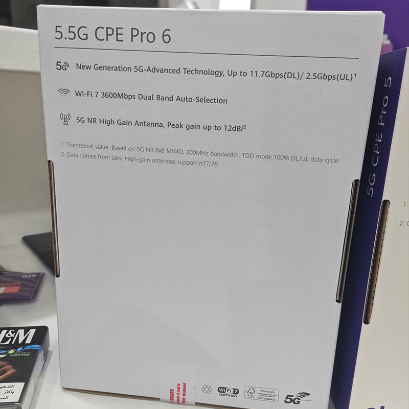 HUAWEI 5.5G CPE PRO 6 WiFi 7 Router H165-383 Global Version – 9to5shop