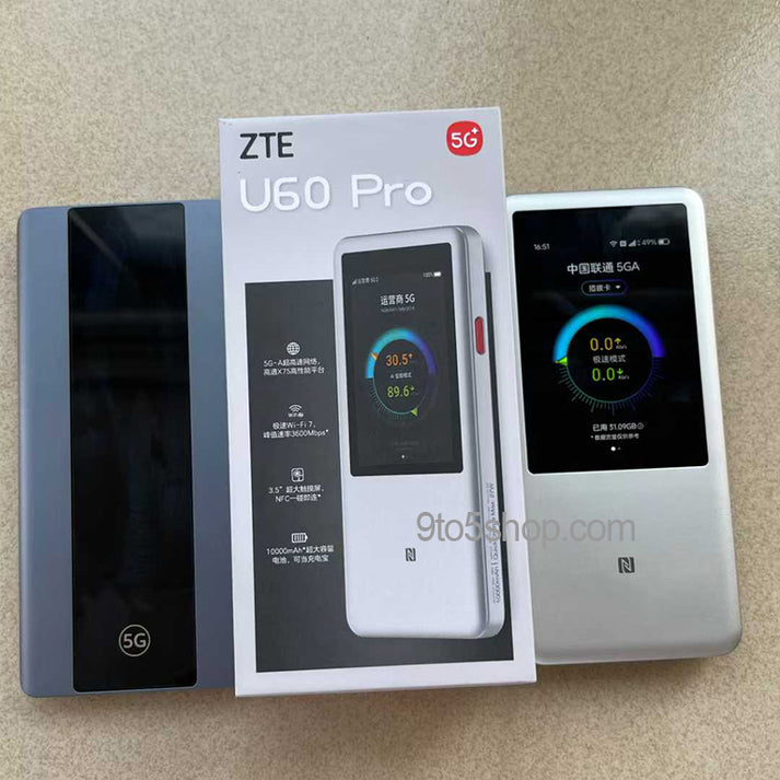 ZTE 5G Mobile WiFi U60 Pro MU5250 SDX75 WiFi 7 AX3600 Hotspot – 9to5shop